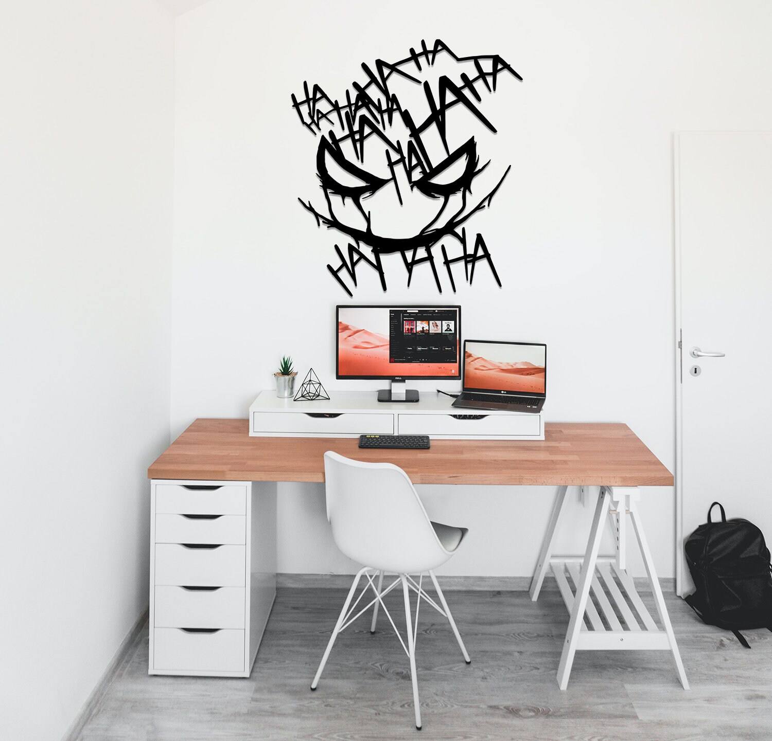 Ha Ha Ha Joker Metal Wall Art, Joker Art, DC Comics Wall Art, Joker ...