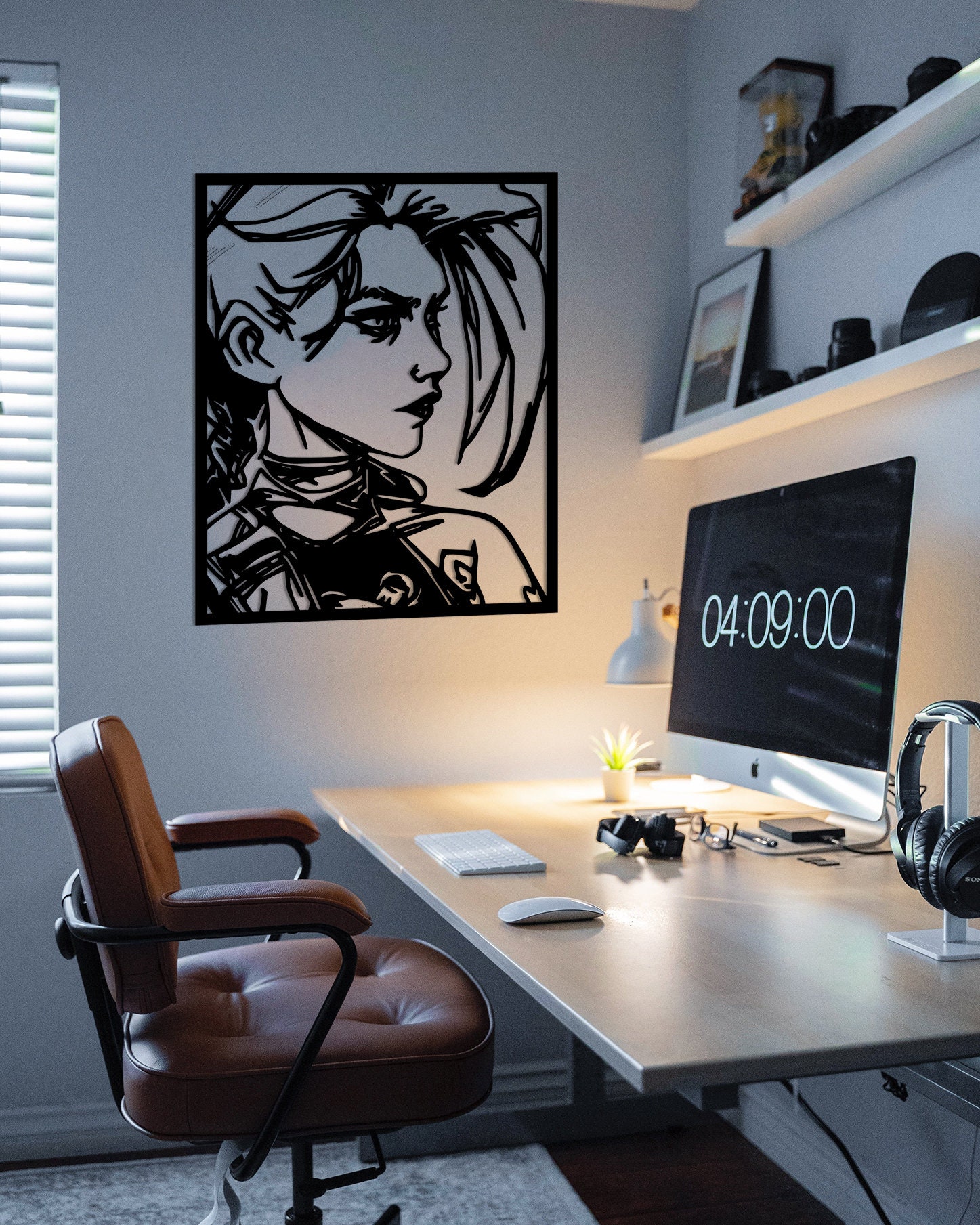 Jinx Metal Wall Art, League of Legends Wall Decor, Arcane Jinx Art, Lol ...