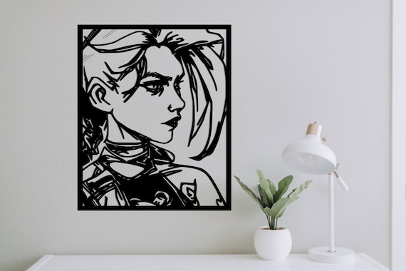 Jinx Metal Wall Art League of Legends Wall Decor Arcane Jinx - Etsy