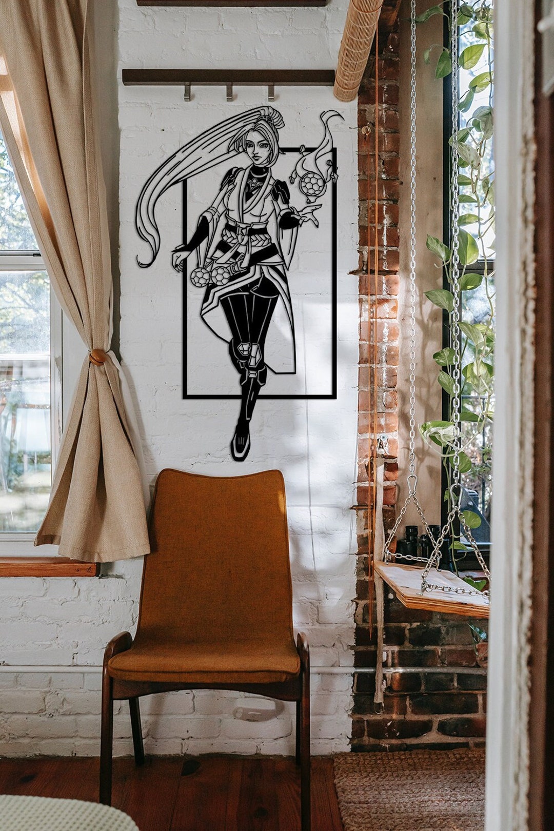 Sage Metal Wall Art, Valorant Wall Decor, Sage Art, Lol, Valorant Fan ...