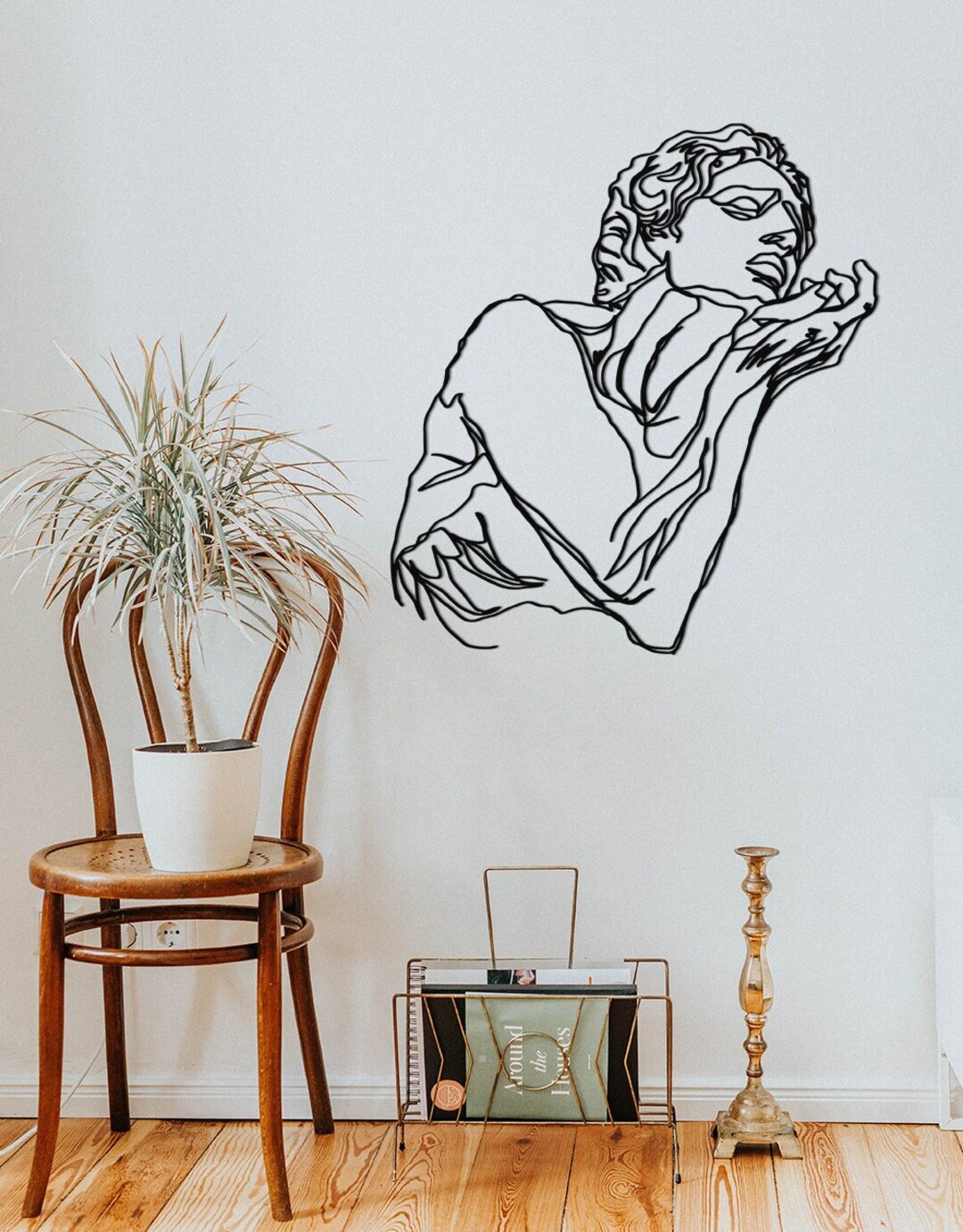 David Metal Wall Art, David Statue Metal, Michelangelo David Sculpture ...