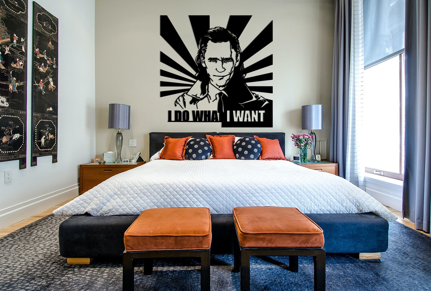 Loki Metal Wall Art, God of Mischief, Trickery, and Transformation ...