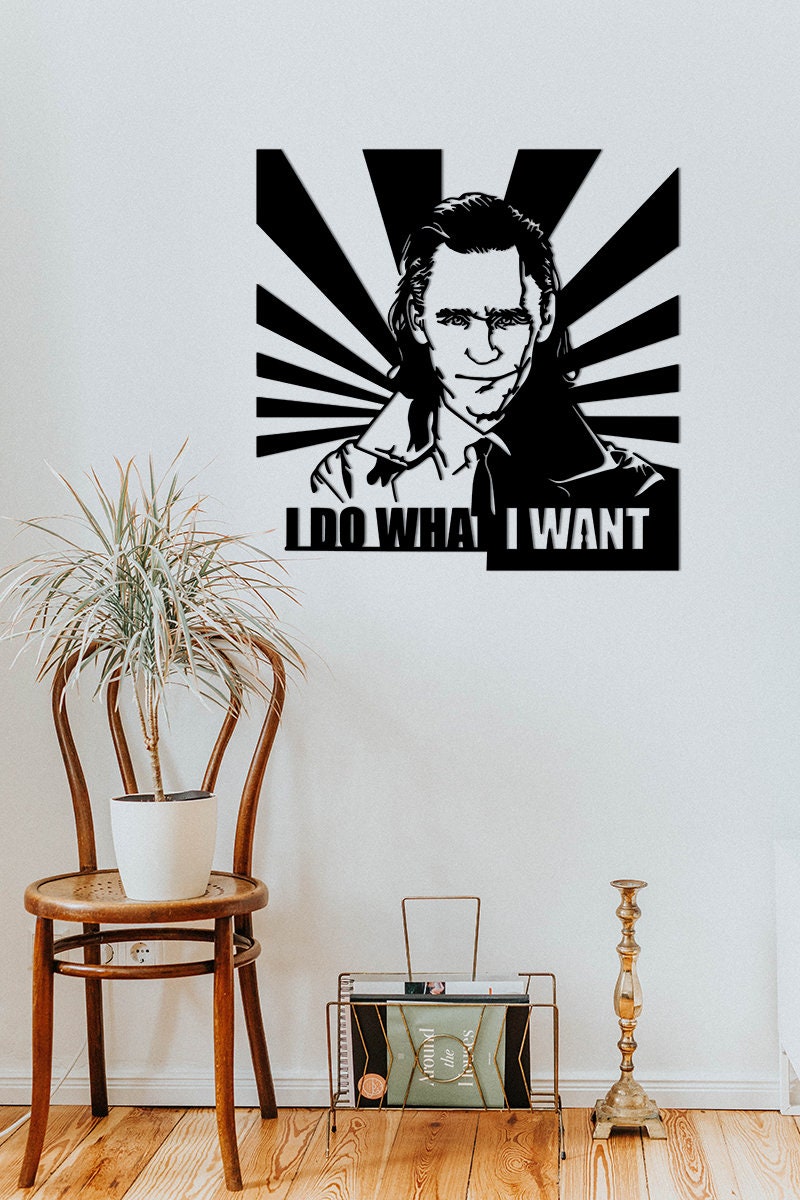 Loki Metal Wall Art, God of Mischief, Trickery, and Transformation ...