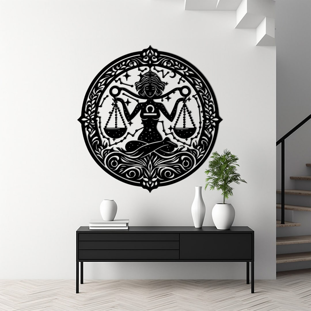 Libra Metal Wall Art, Zodiac Gift, Zodiac Sign, Zodiac Art, Horoscope ...