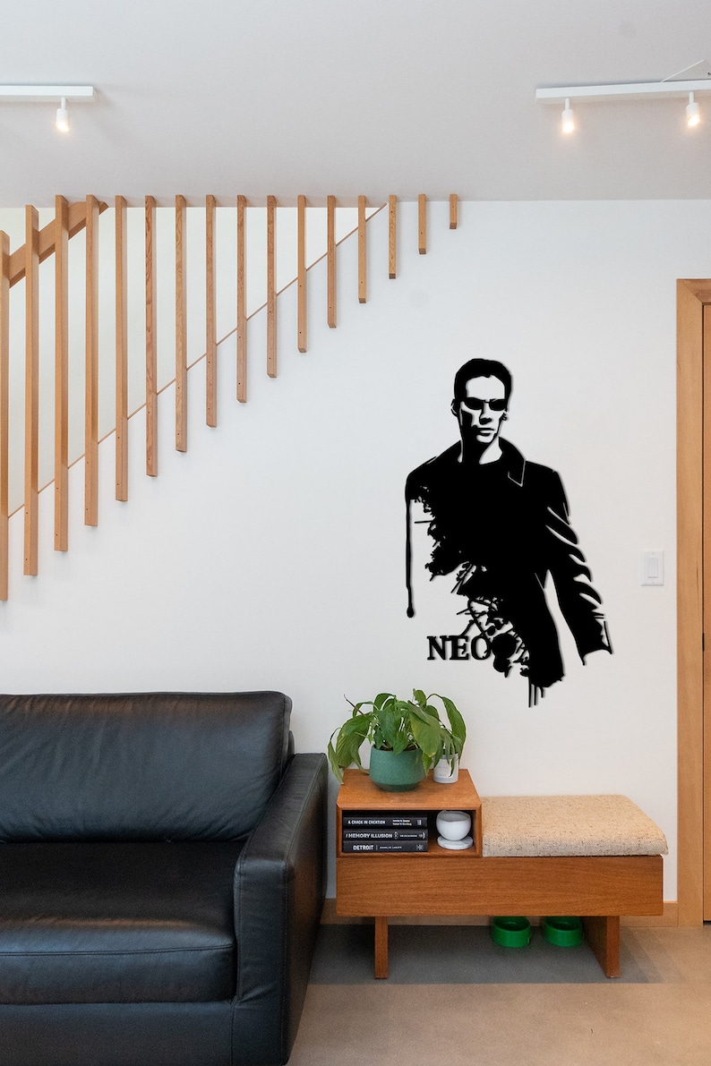 Neo the Matrix Metal Wall Art, Matrix Wall Art, Matrix Wall Decoration ...
