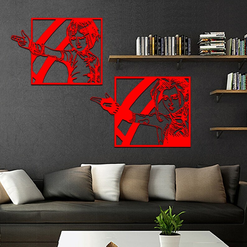 Jinx and Powder Metal Wall Art, League of Legends Wall Decor, Arcane ...