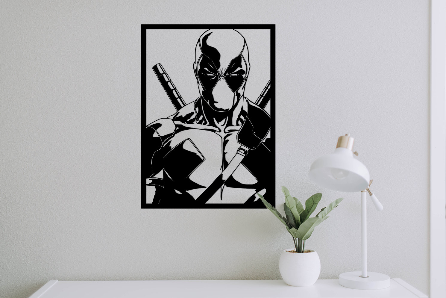 Deadpool Metal Wall Art Marvel Comics Home Decor Winston - Etsy