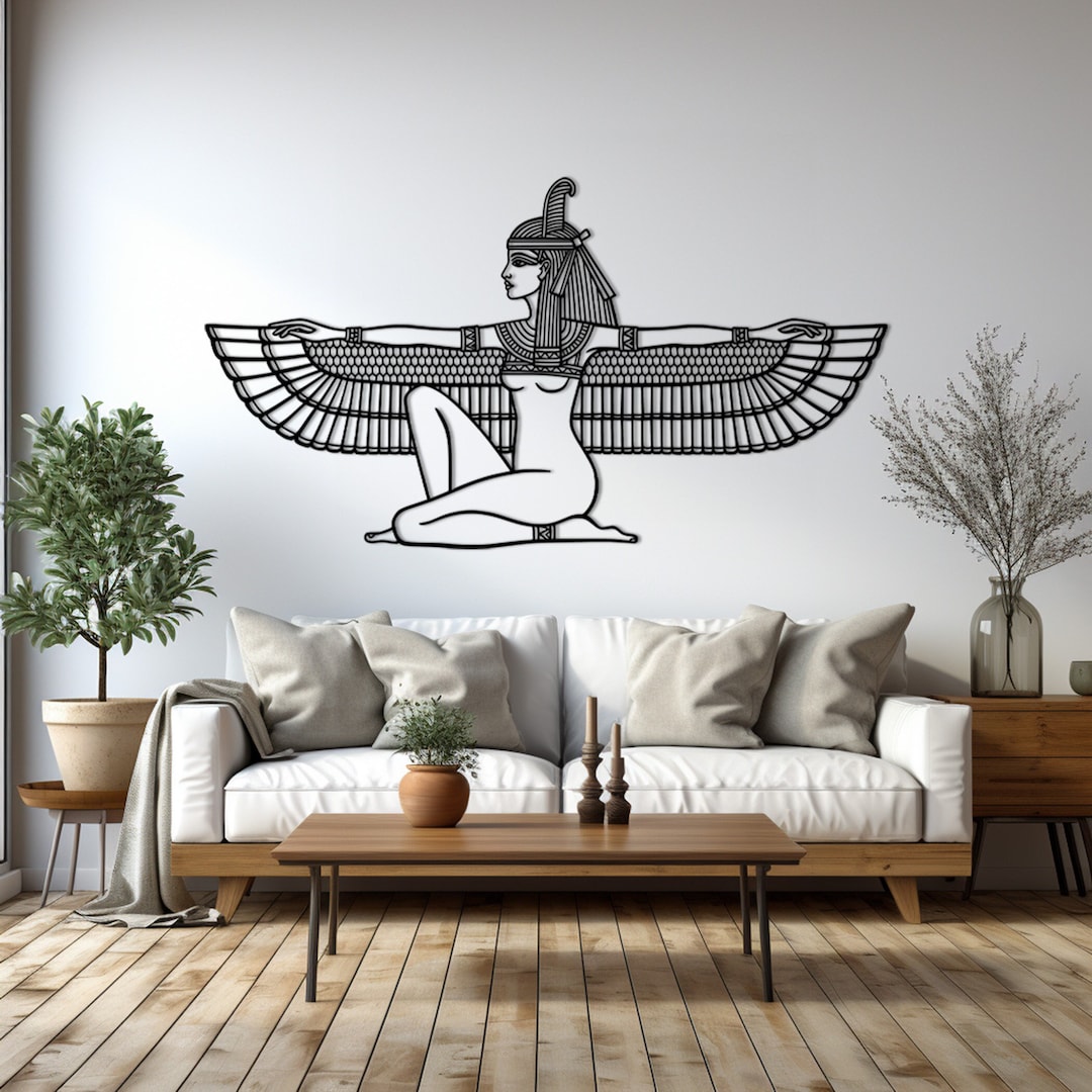 Isis Metal Wall Art, Isis Art, Mythological Wall Art, Egyptian ...