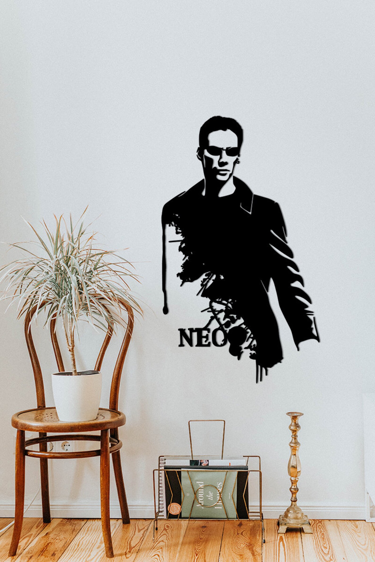 Neo the Matrix Metal Wall Art, Matrix Wall Art, Matrix Wall Decoration ...