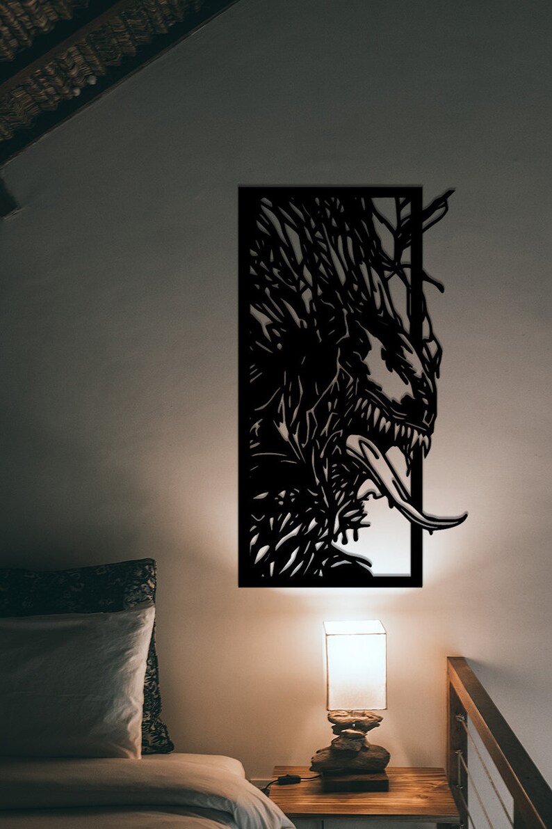 Venom Metal Wall Art, Venom Art, Marvel Comics Wall Art, Venom Movie ...