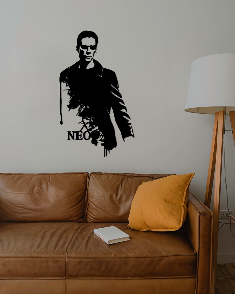 Neo the Matrix Metal Wall Art, Matrix Wall Art, Matrix Wall Decoration ...