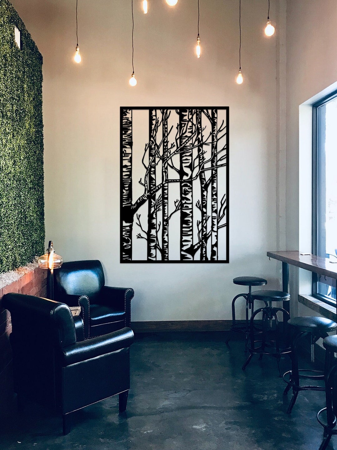 Tree Branches Metal Wall Decor, Metal Tree Wall Art, Large Metal Wall ...