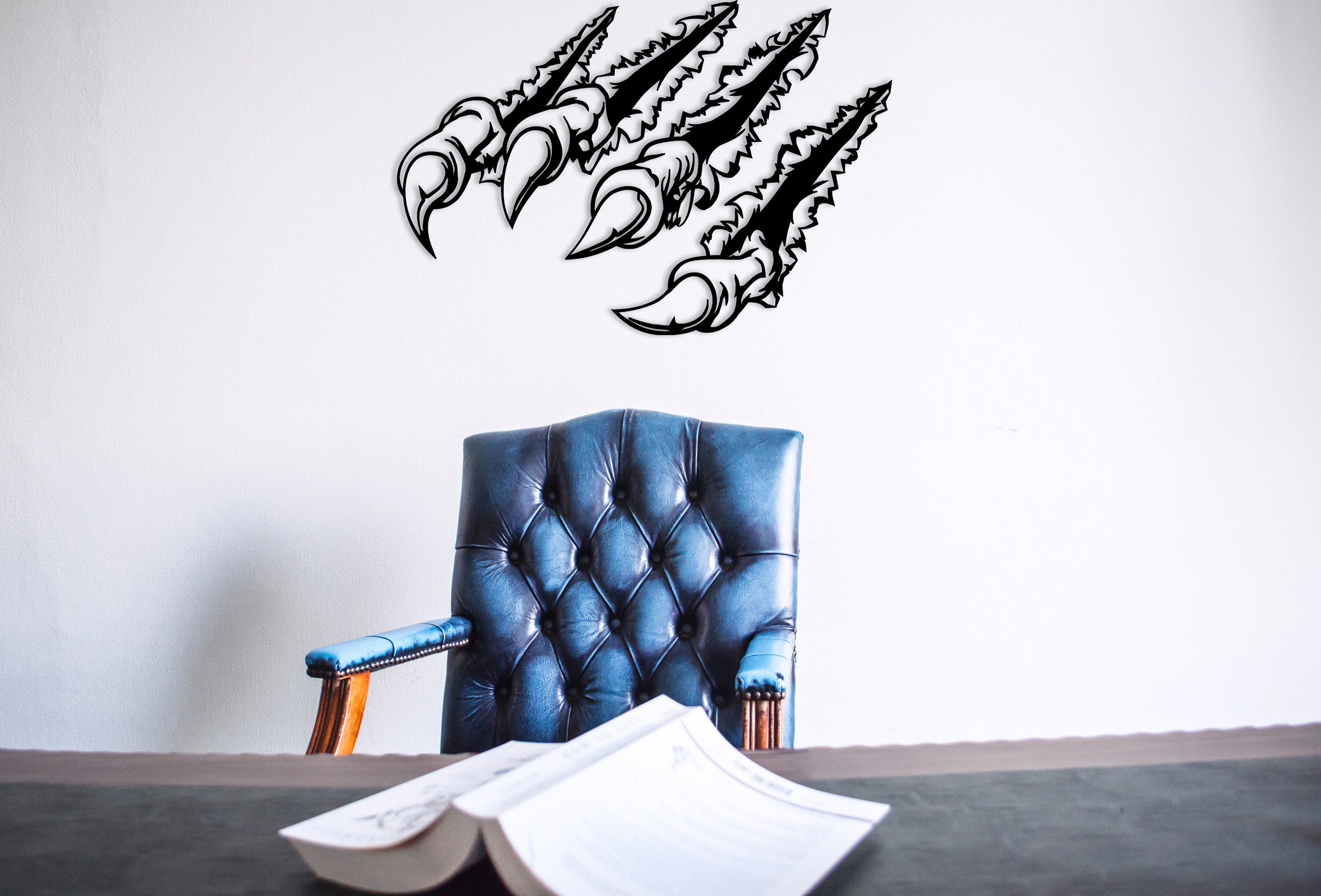 Wild Animal Claw Scratch Art, Animals Claw Art, Wall Decor, Bedroom ...