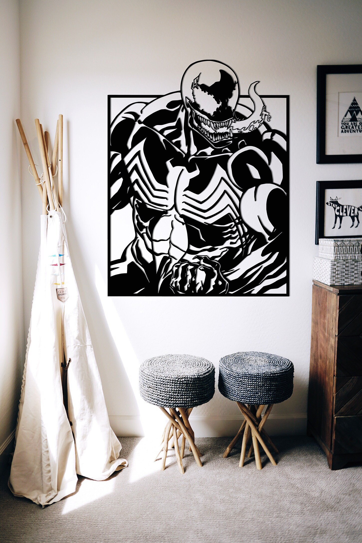 Venom Metal Wall Art, Venom Art, Marvel Comics Wall Art, Venom Movie ...