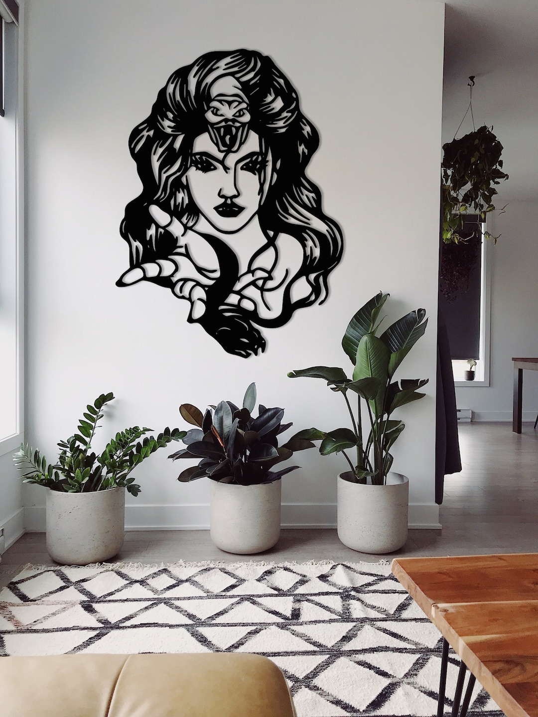 Medusa Metal Wall Decor, Greek Mythology Metal Wall Art, Metal Wall ...