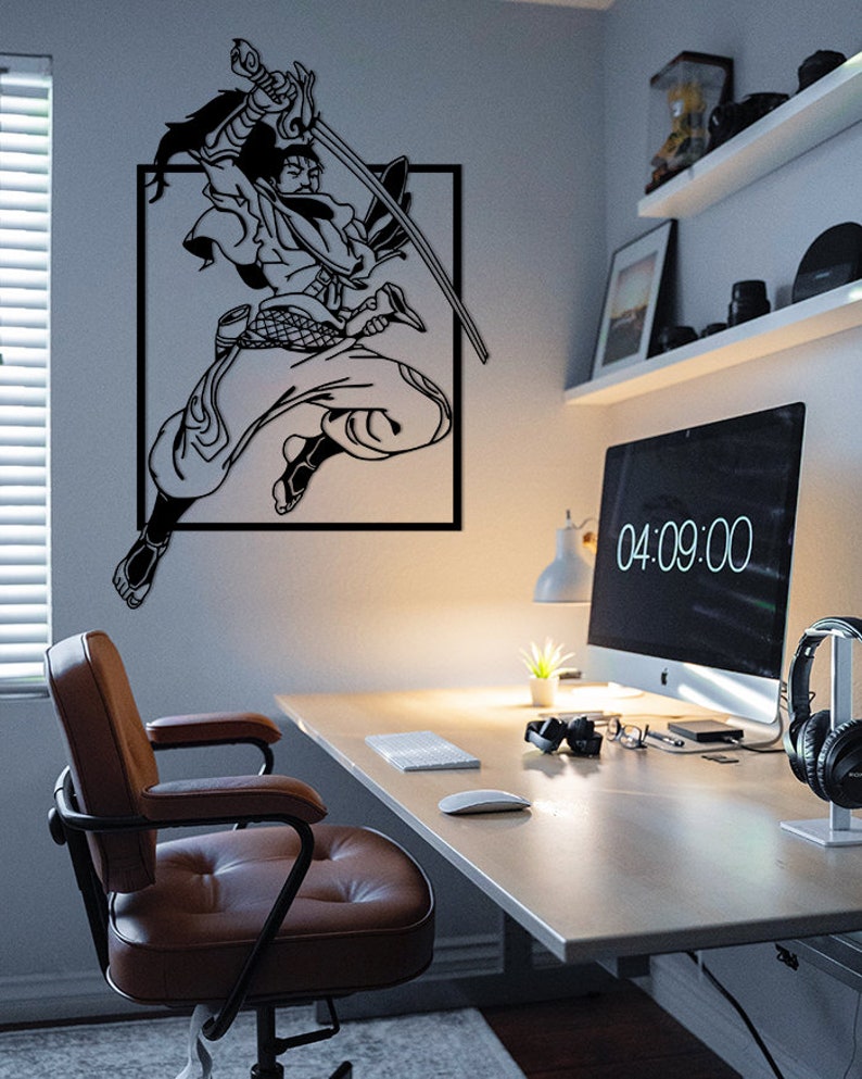Yasuo Metal Wall Art, League of Legends Wall Decor, Arcane Art, Lol ...