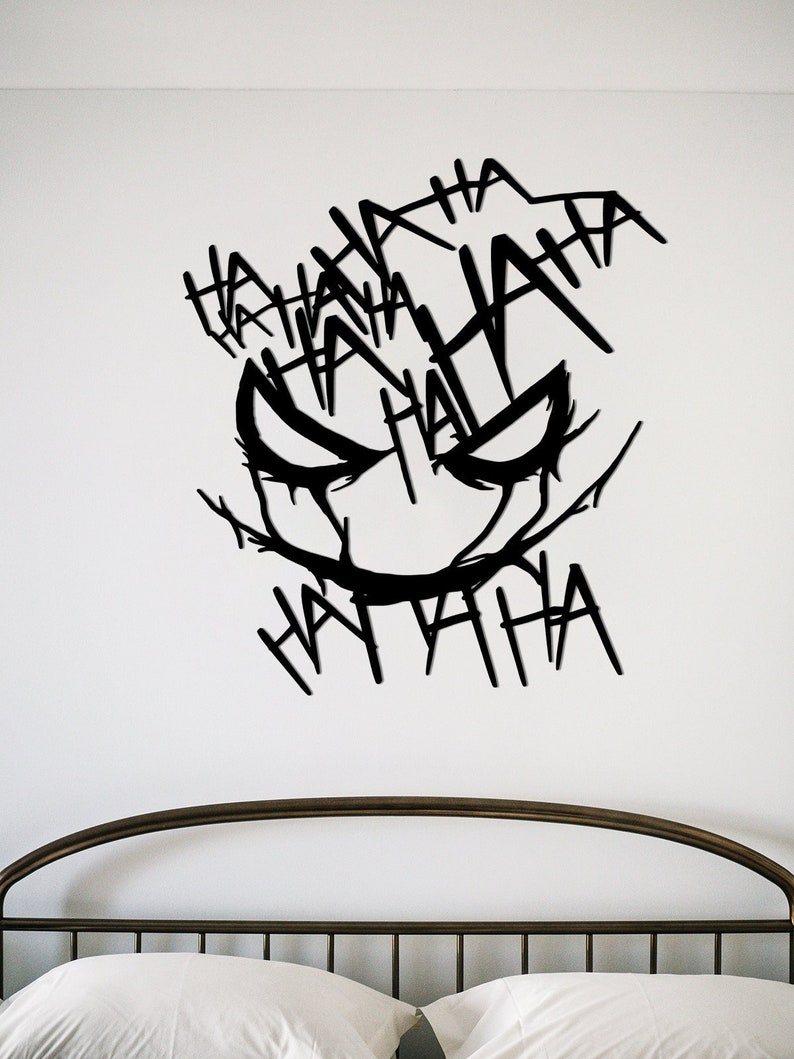 Ha Ha Ha Joker Metal Wall Art, Joker Art, DC Comics Wall Art, Joker ...