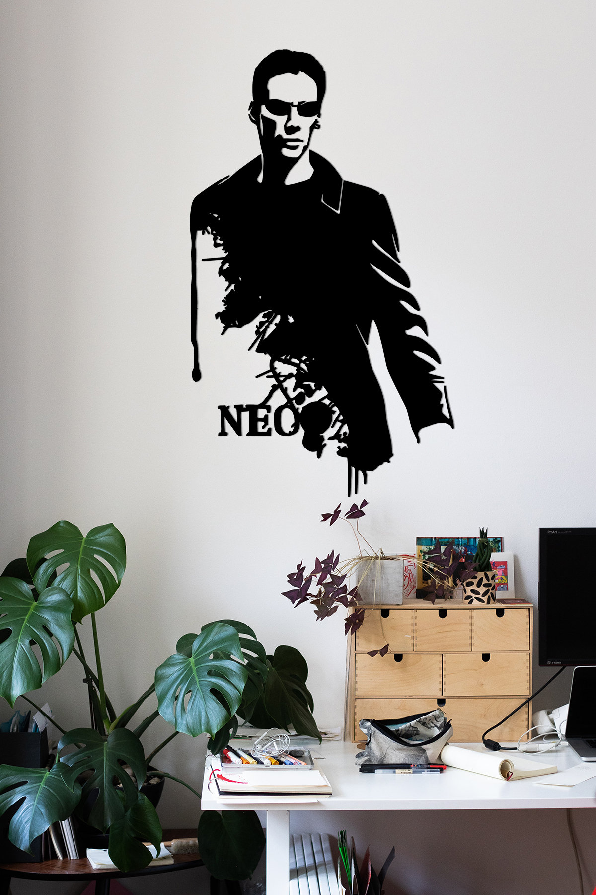Neo the Matrix Metal Wall Art, Matrix Wall Art, Matrix Wall Decoration ...