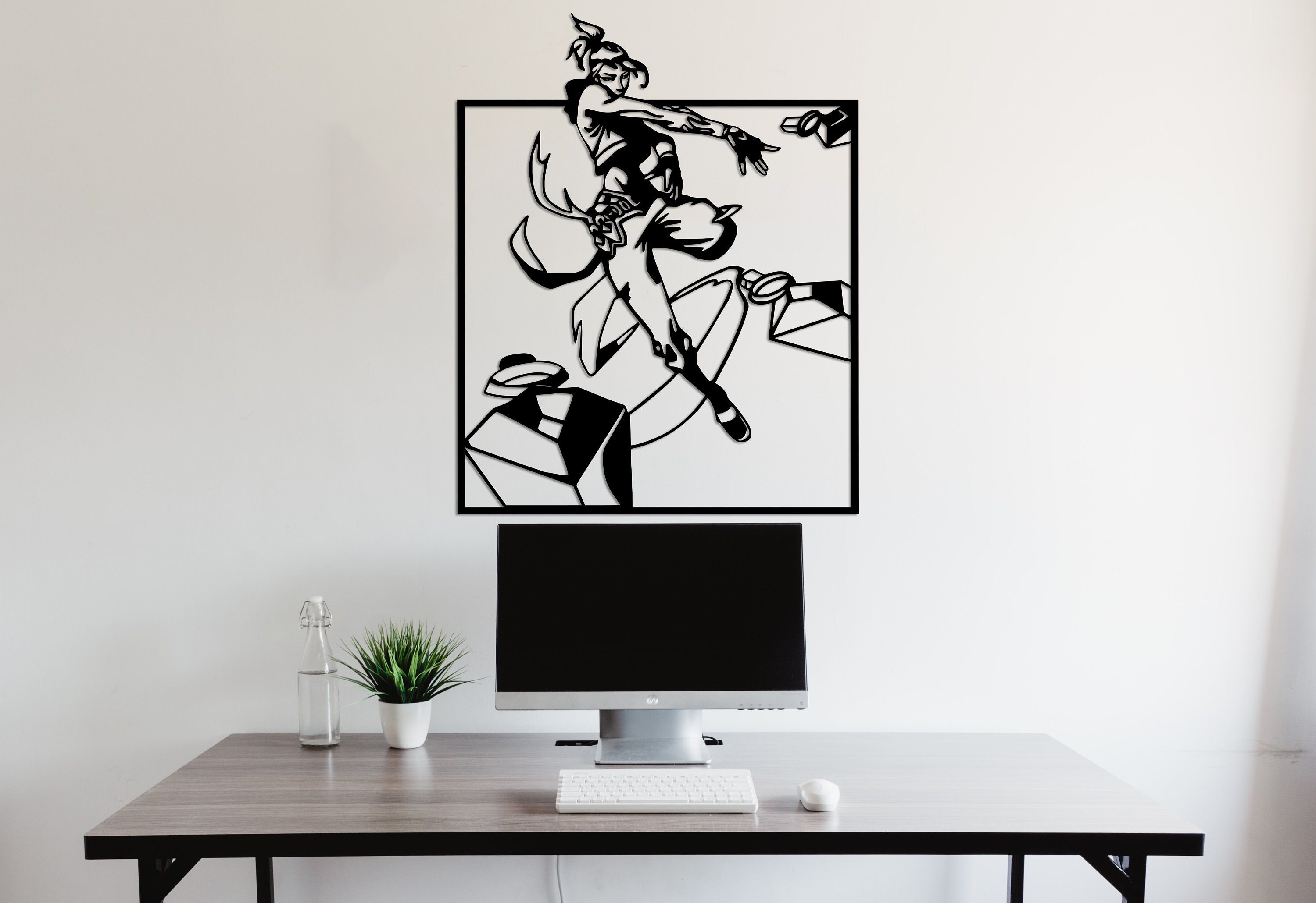 Jett Metal Wall Art, Valorant Wall Decor, Jett Art, Lol, Valorant Fan ...