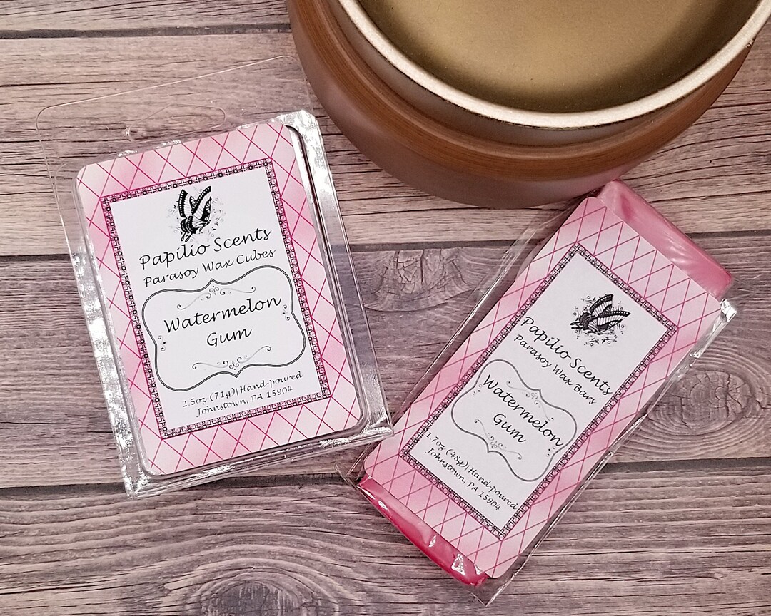 Watermelon Gum Wax Melt Parasoy Sweet Fruity Long Lasting - Etsy