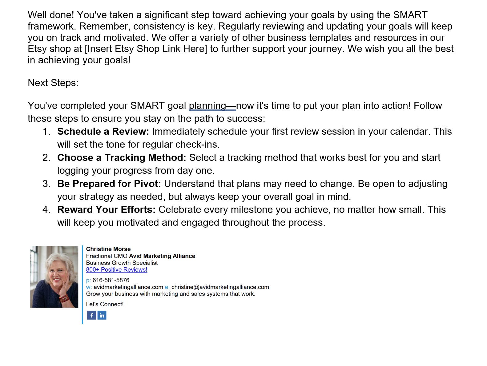 SMART GOALS Template: Plan & Achieve Your Goals! Includes an Example ...
