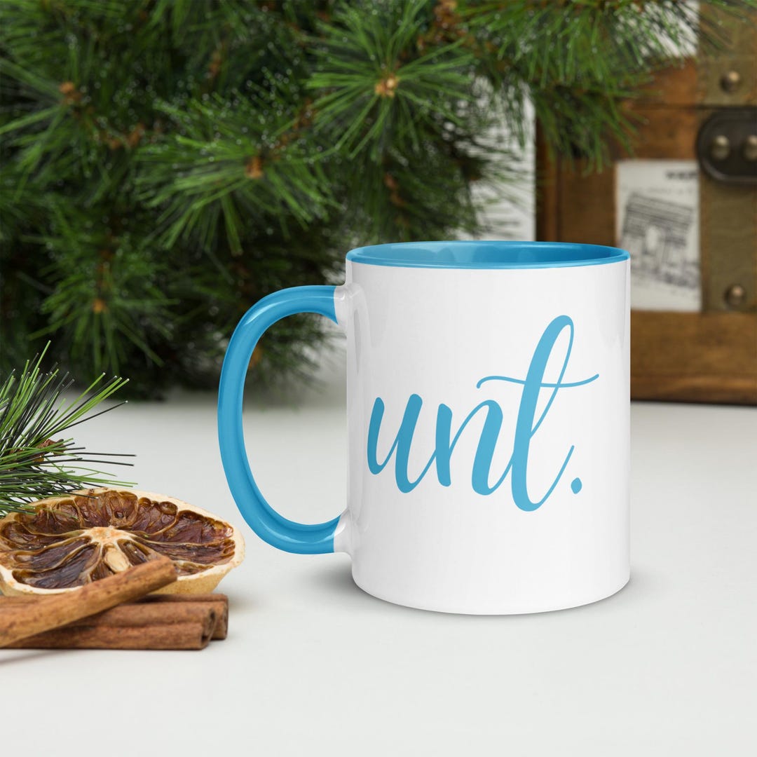 C-handle Unt. Mug, White & Blue Ceramic, Funny and Offensive Coffee Mug ...