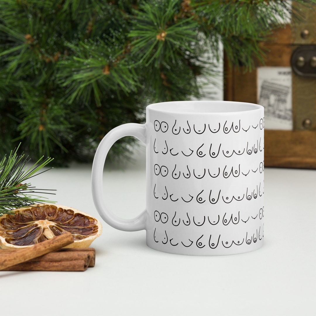 Boobie Mug, Boob Coffee Mug, Funny Adult Humour Gift, Coffee Lover Gift ...