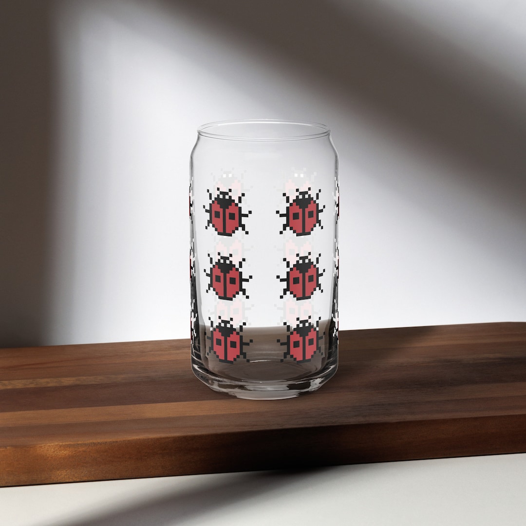 Lady-bug Pattern Can-shaped Glass, Ladybug Cold Cup, Best Friend Gift ...