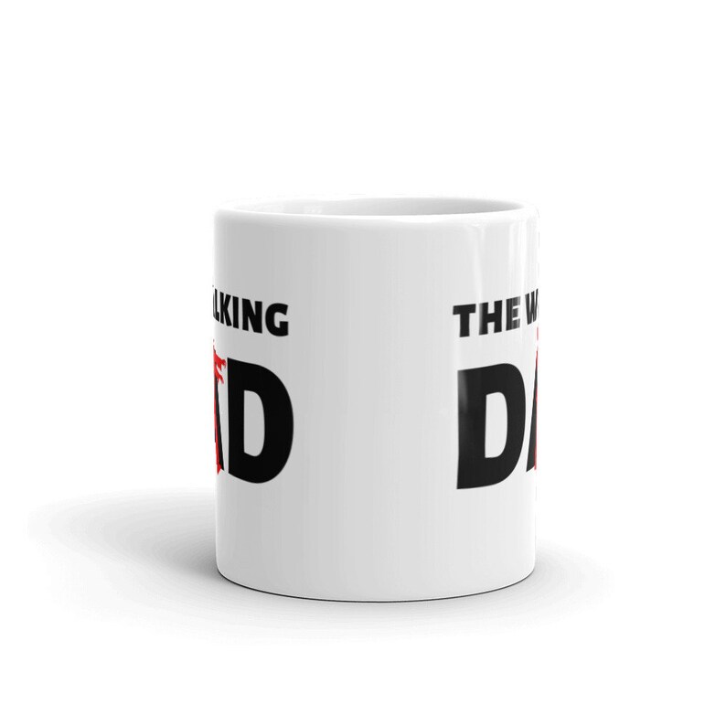 The Walking Dad Mug, Pun Mug, Funny Dad Mug, Zombie Gift Mug, Ceramic ...