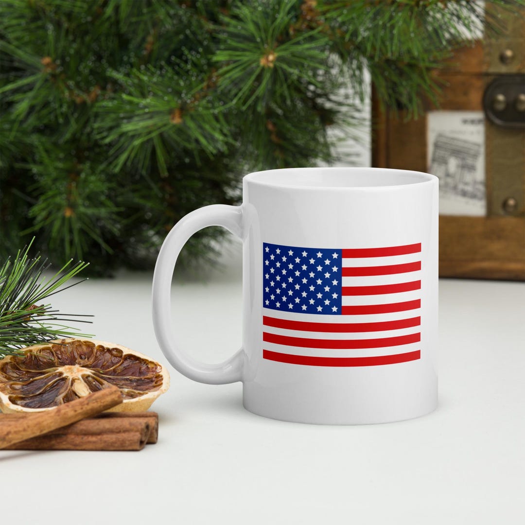 American Flag Mug, USA Flag Mug, United States Flag Mug, America Coffee ...