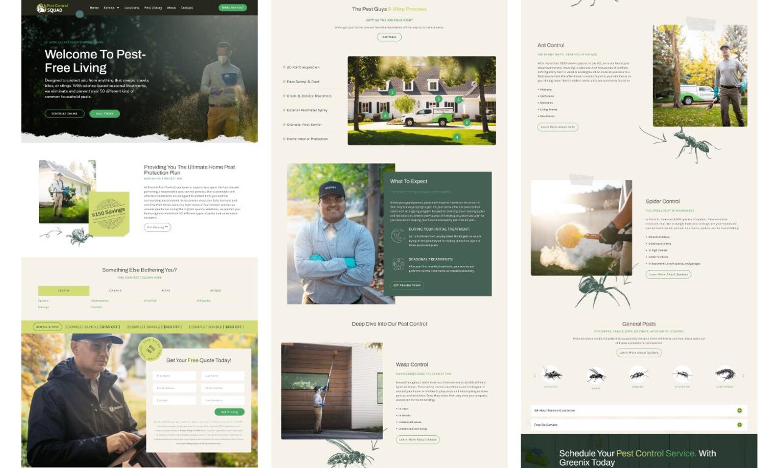 Pest Control Website Design | Wordpress Template | Pest Control Theme ...