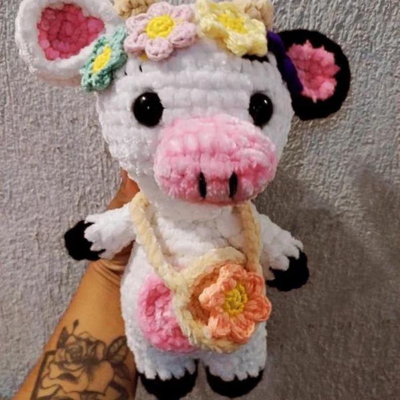 2in1 Crochet Pattern - Chubby Milky Cow, Crochet Milk Cow Pattern, Cute ...