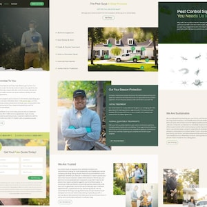 Pest Control Website Design | Wordpress Template | Pest Control Theme ...