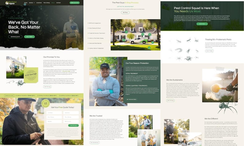 Pest Control Website Design | Wordpress Template | Pest Control Theme ...