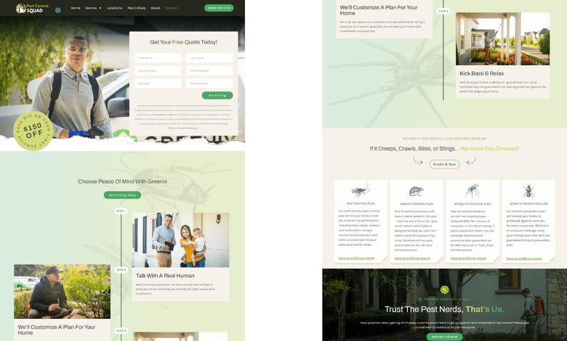 Pest Control Website Design | Wordpress Template | Pest Control Theme ...