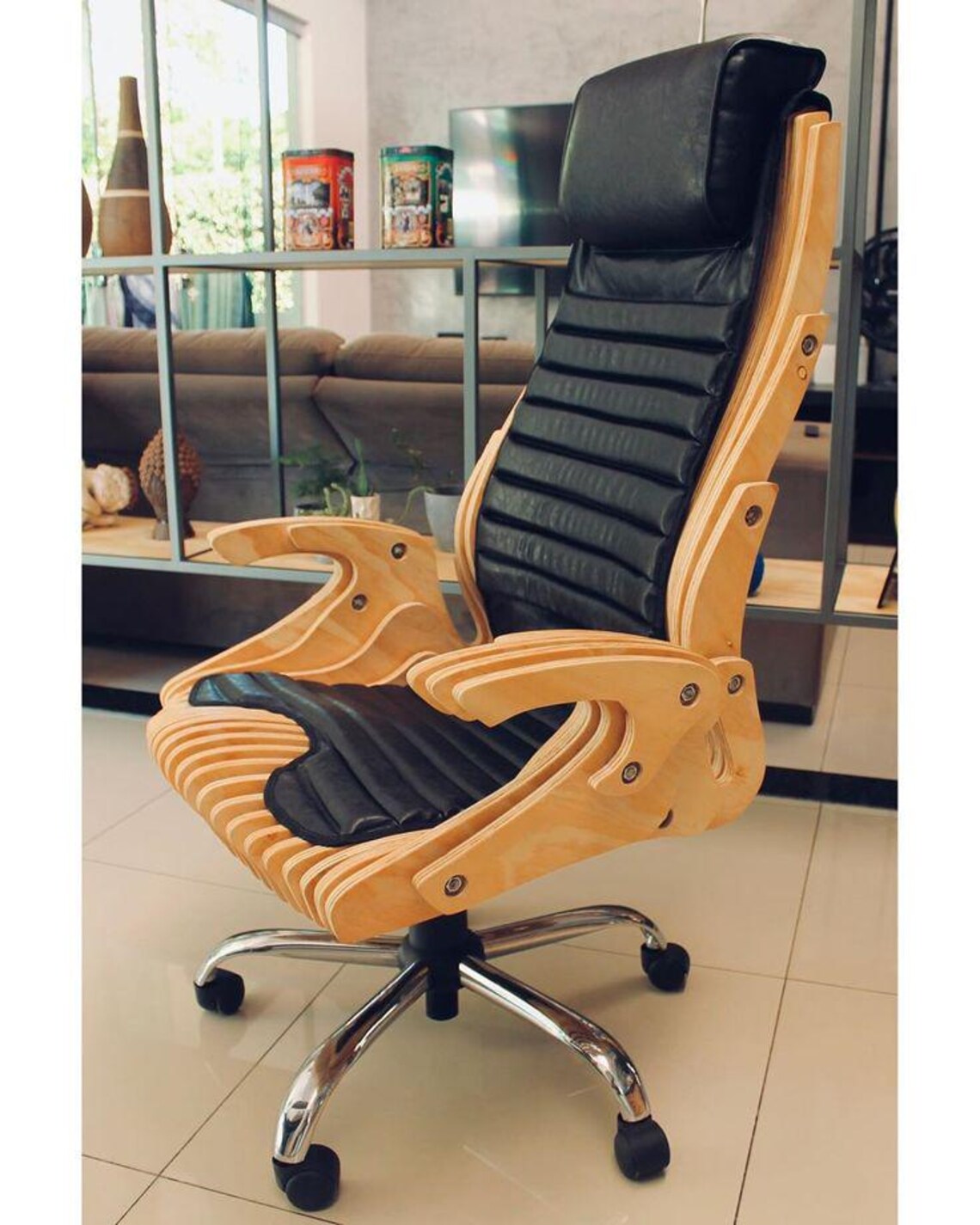 Parametric Office Chair Dxf File For Laser Or Cnc Digital Download Etsy