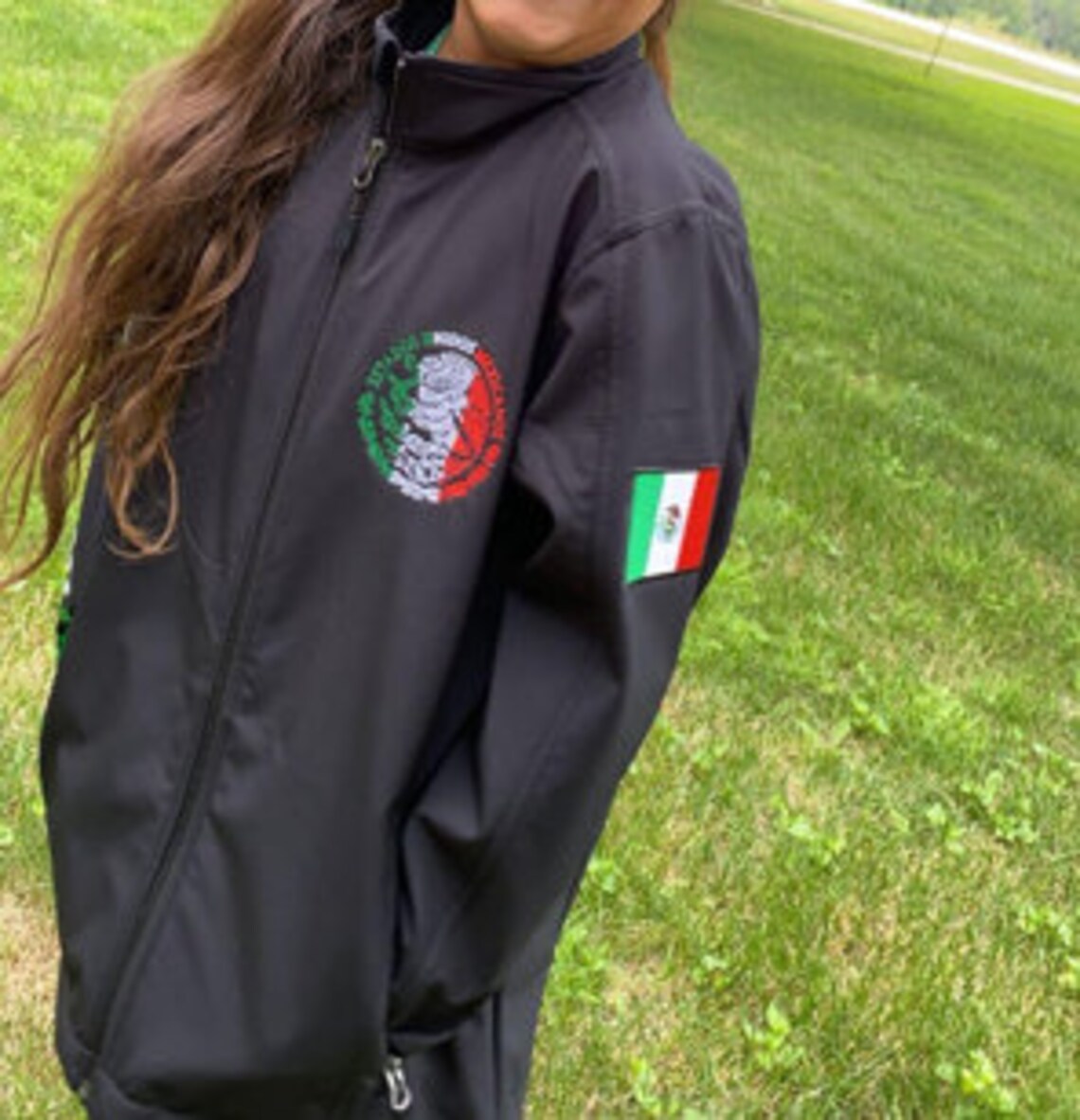 Mexican State Jacket Soft Shell Jacket Chamarra Con Escudo - Etsy