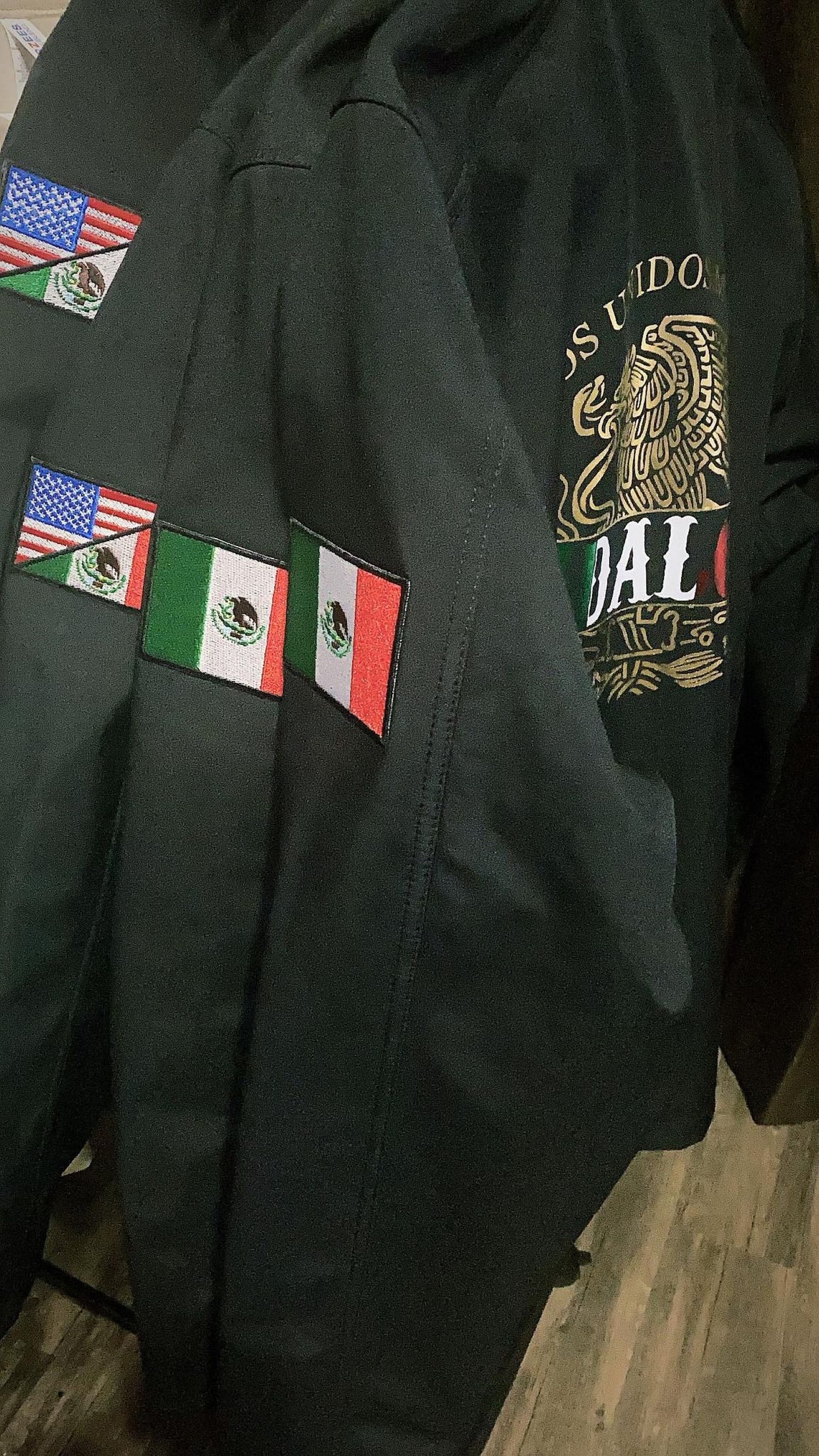 Mexican State Jacket Soft Shell Jacket Chamarra Con Escudo - Etsy