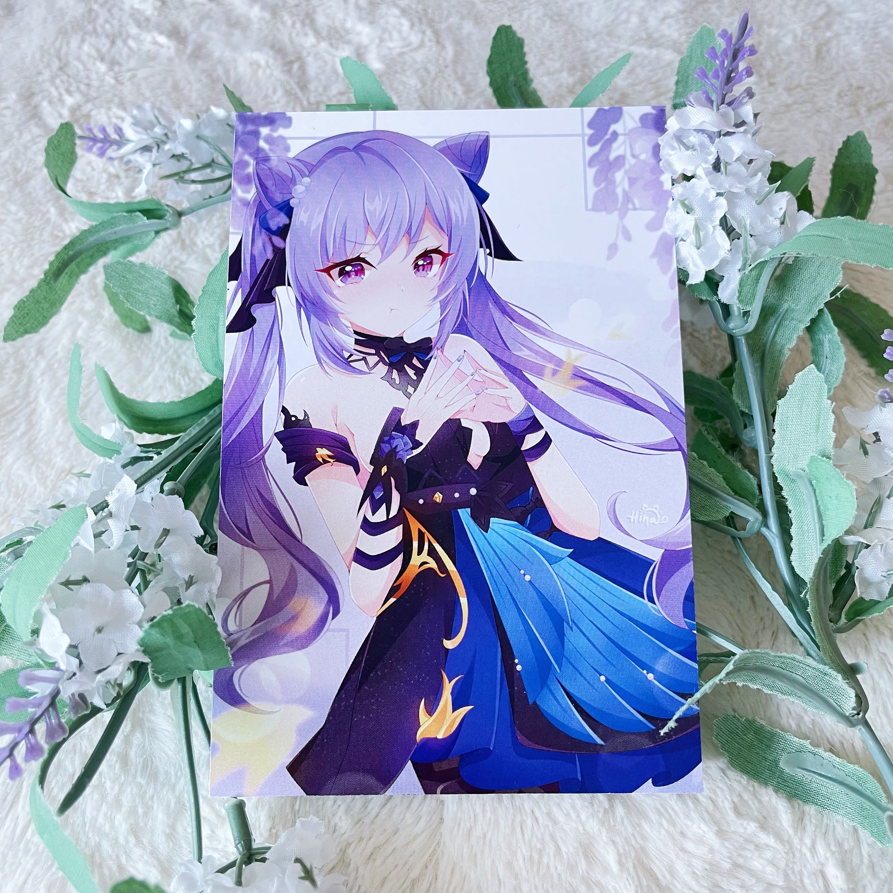 Genshin Impact Opulent Splendor Keqing Mini Print - Etsy