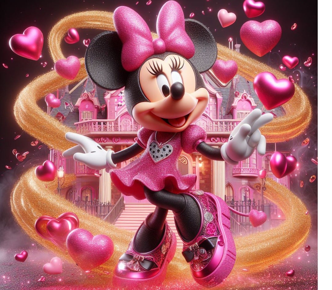 3D Minnie Mouse 4 Pack Png - Etsy Canada