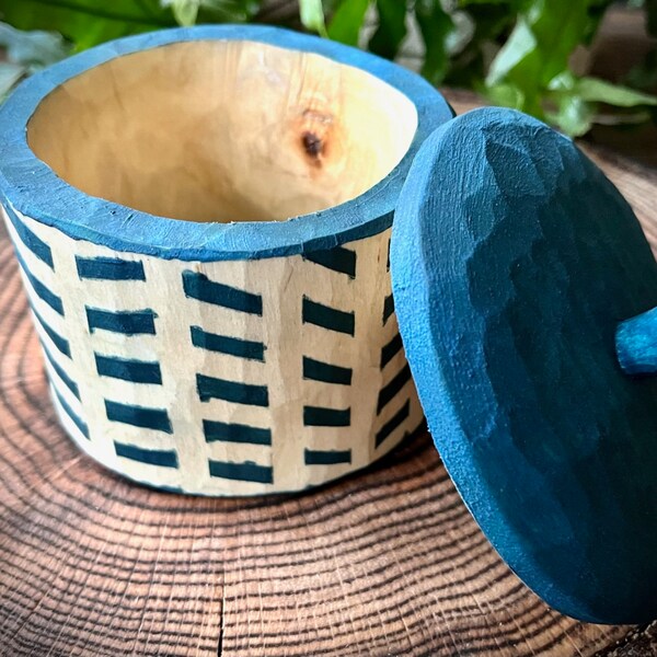 Carved Wood Containers - Etsy