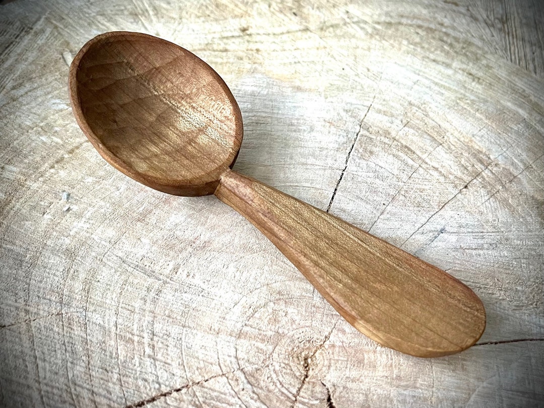 Hand Carved Wooden Pocket Spoon/ Maple Wood/5.5 Long/handmade Spoon ...