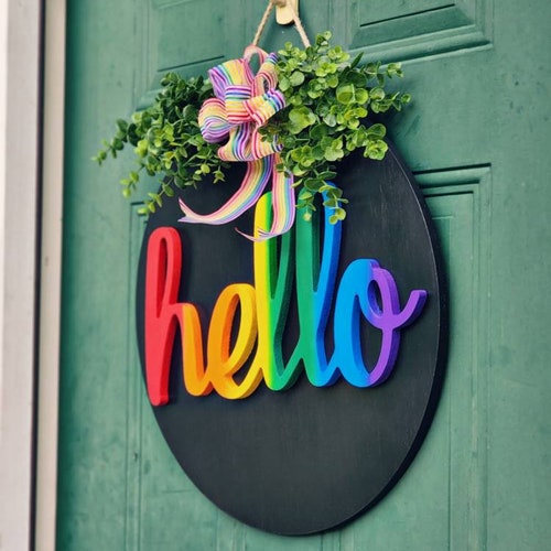 LGBT Welcome Sign Pride Door Sign LGBTQ Decor LGBTQIA - Etsy