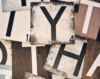 Wooden Letter Tiles - Etsy