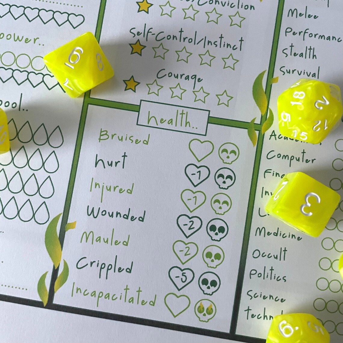 Vampire the Masquerade Character Sheets 20th Anniversary Edition | Vtm ...