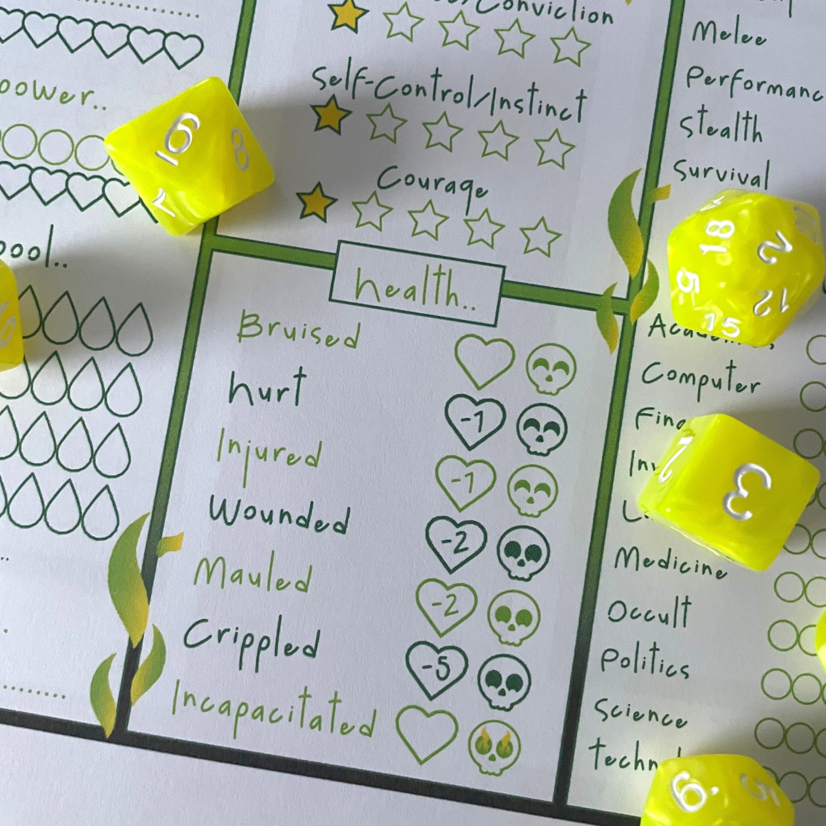 Vampire the Masquerade Character Sheets 20th Anniversary Edition | Vtm ...