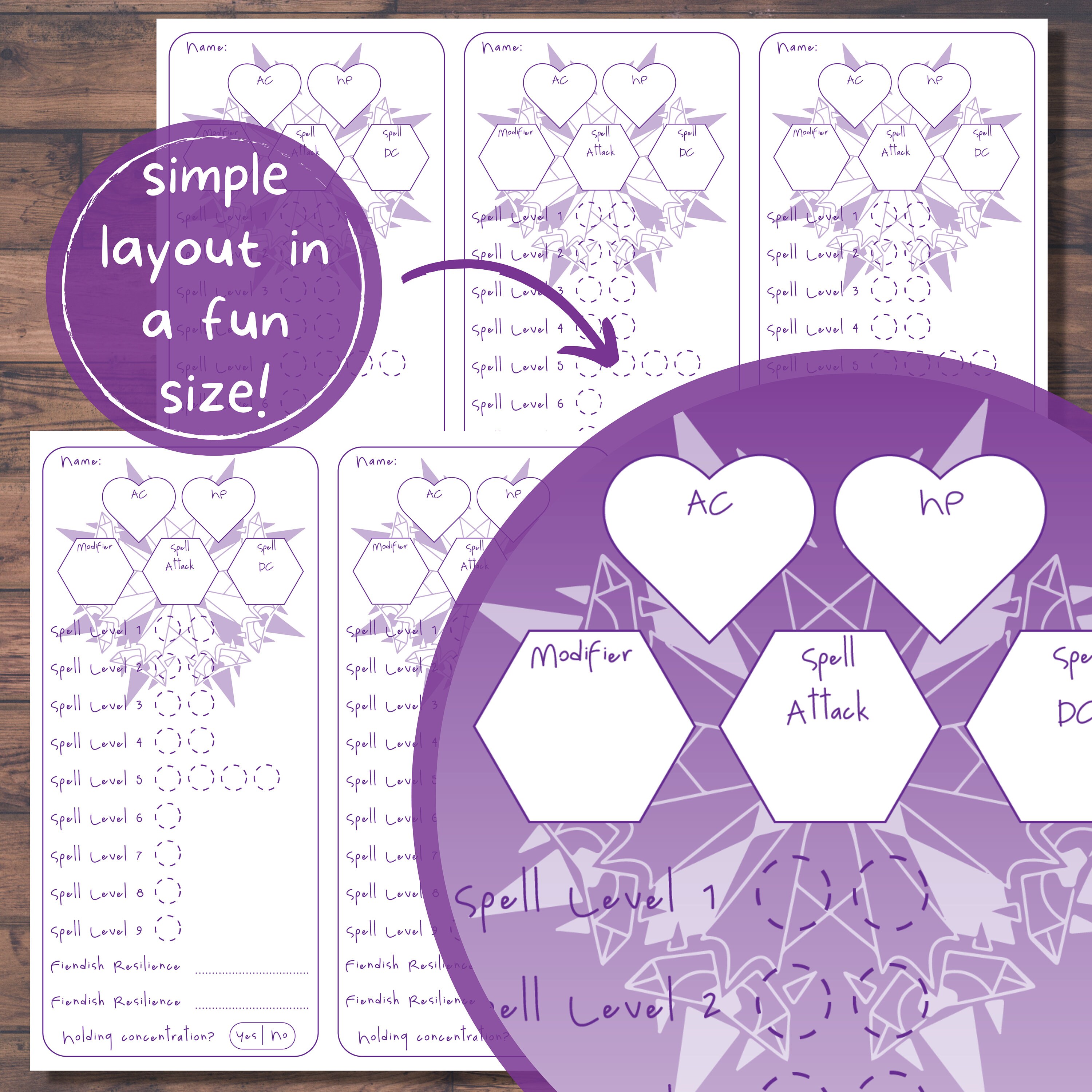 Warlock Spell Tracker Bookmarks: DND 5e (digital Download) - Etsy