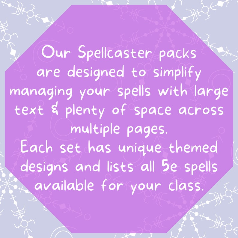 D&D 5e Wizard Spell Tracker Set: Printable Spell Lists (PDF) - Etsy