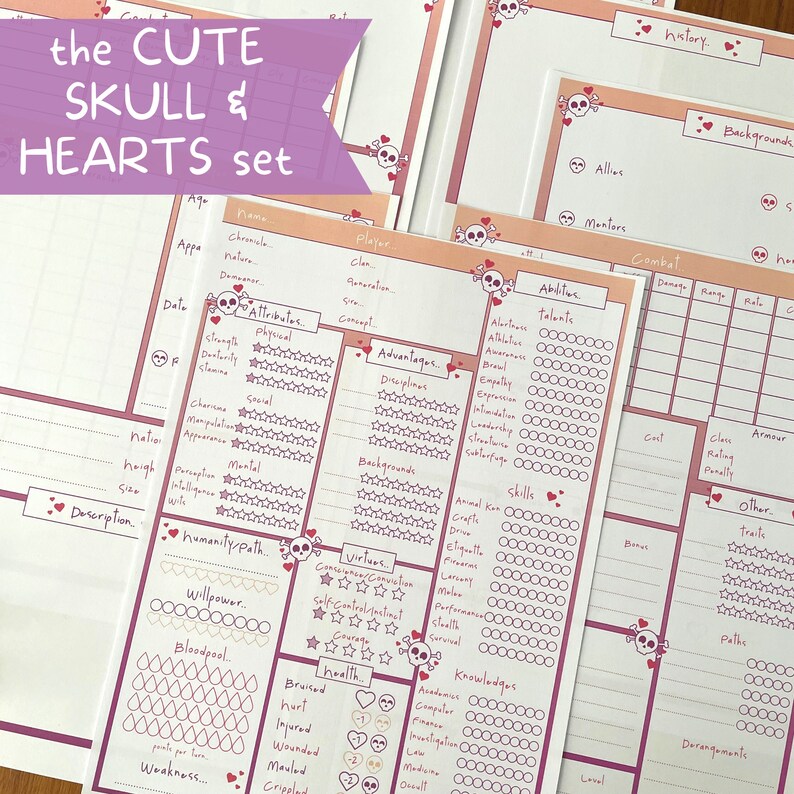 Vampire Clan VTM V20 FREE Set, Vampire the Masquerade 20th Anniversary ...