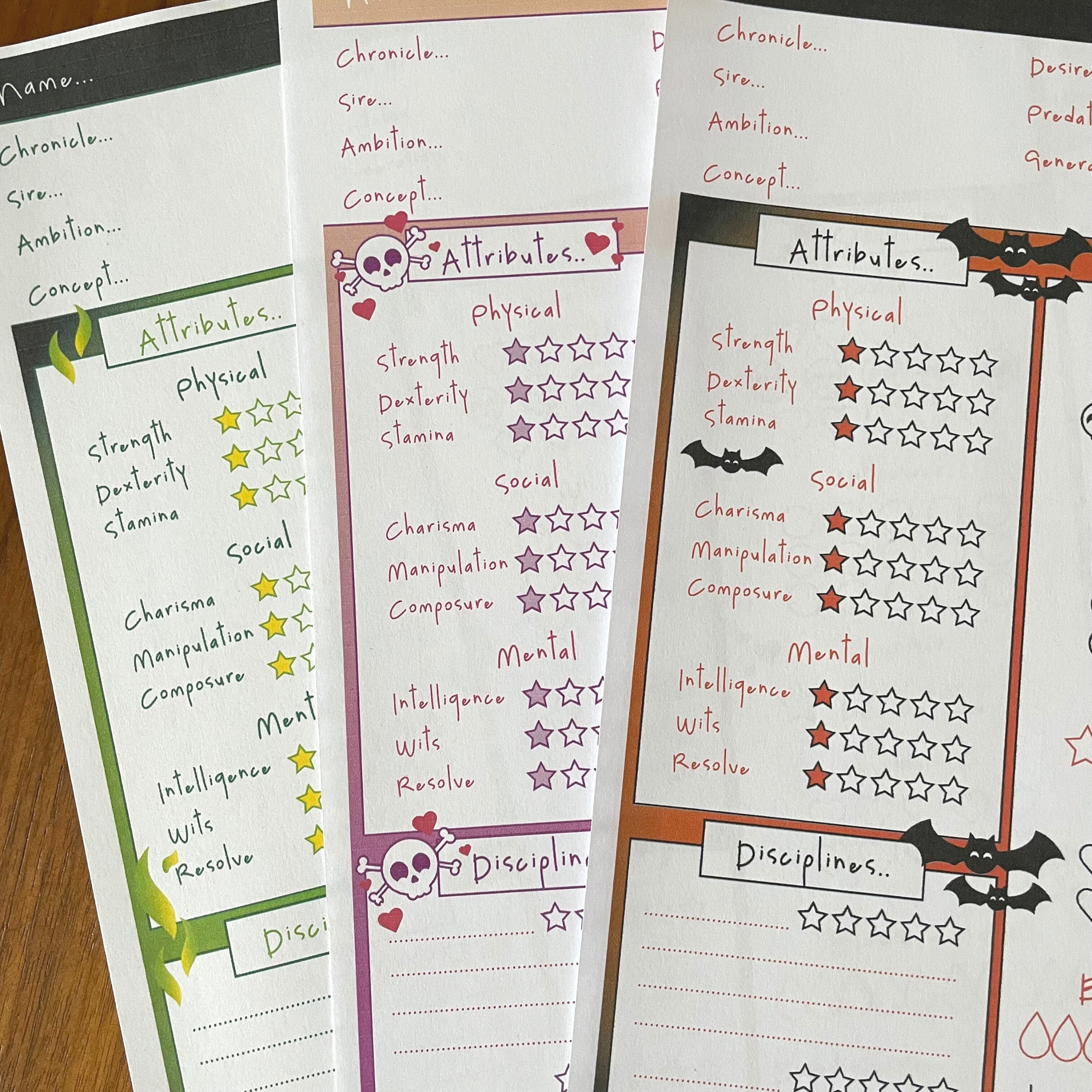 Vampire Clan VTM V5 FREE Set Vampire the Masquerade 5th - Etsy